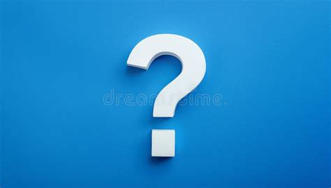 Question Mark On Blue Background 3d Rendering Faq And Qa Stock Illustration Illustration Of