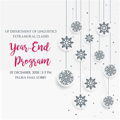 Extramural Classes Year End Program Department Of Linguistics Up