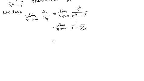 ⏩solved use the comparison test the limit comparison test or the