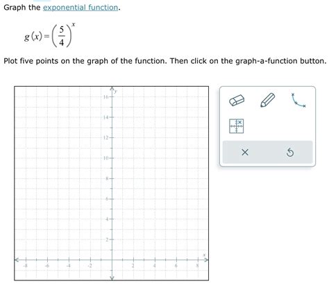 Solved Graph The Exponential Function Gx45x Plot Five