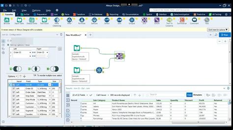 alteryx join types inner left right and outer join youtube