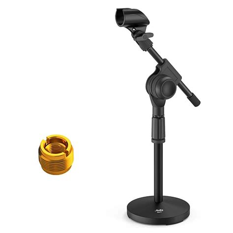 Boom Mic Stand Desk Adjustable Desktop Microphone Stand With Reverb