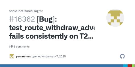 Bug Testroutewithdrawadvertise Fails Consistently On T2 If