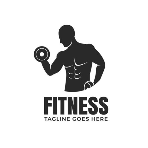 Dumbbell Logo Vector Art Icons And Graphics For Free Download