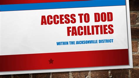 Access To Dod Facilities
