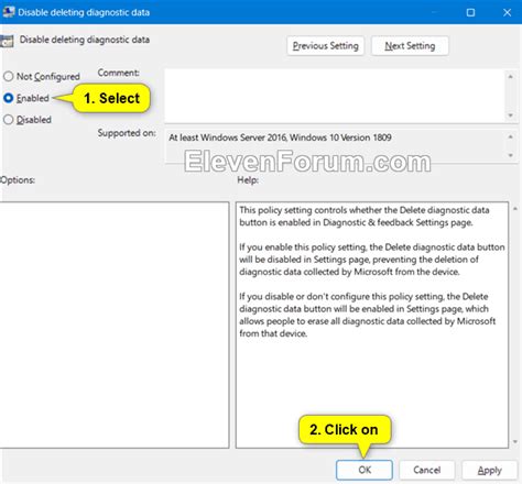 Enable Or Disable Deleting Diagnostic Data In Windows 11 Windows 11 Forum