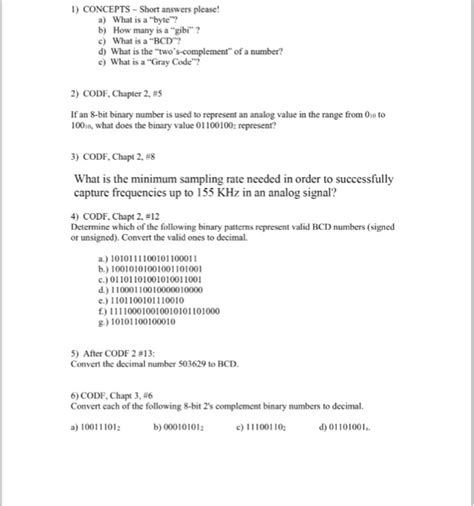 solved concepts short answers please what is a byte