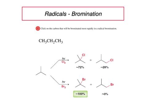 Ppt Free Radical Reactions Halogenation Of Alkanes Powerpoint