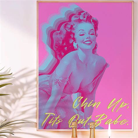 Chin Up Tits Out Babe Digital Art Print Etsy