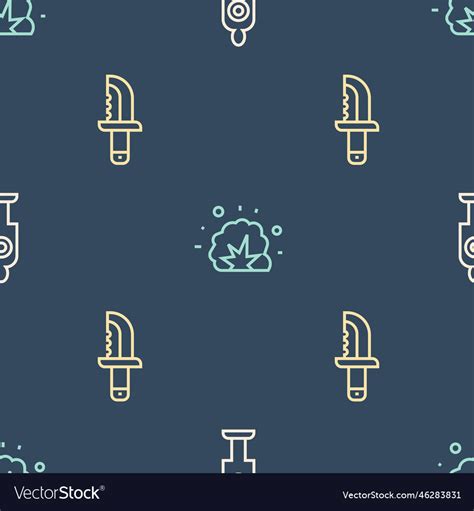 Set Line Human Target Sport For Shooting Military Vector Image