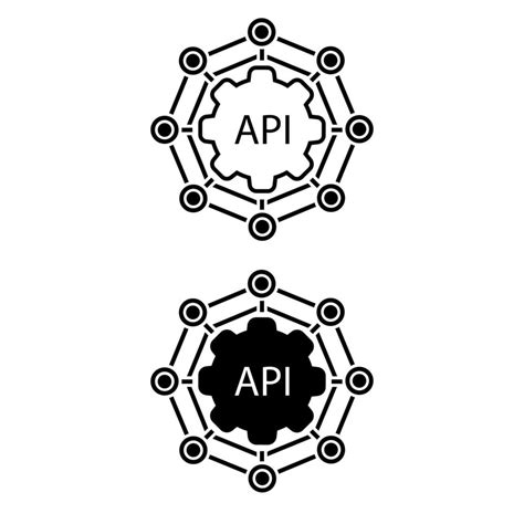 Api Icon Vector Software Integration Illustration Sign Application