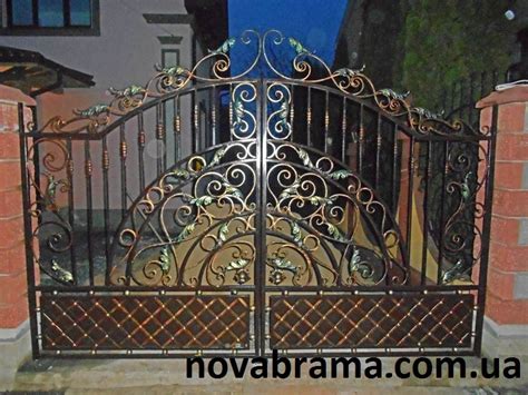 Кована брама Юліана Ковані брами огорожі козирки перила та інші ковані вироби