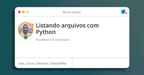 listando arquivos com python