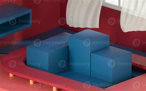 Empty Object Platform Indoors Decoration 3d Rendering 27841964 Stock