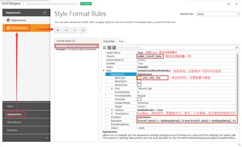 通过devexpress Gridcontrol中的format Rules来控制网格样式 Jesse 博客园