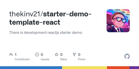 Github Thekinv21starter Demo Template React There Is Development Reactjs Starter Demo