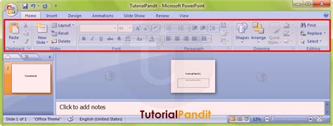 ms powerpoint home tab in hindi ms powerpoint home tab tutorialpandit