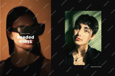 Premium Psd Reeded Glass Distortion Texture Photo Effect