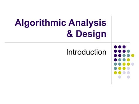 Introduction To Algorithms Pptx