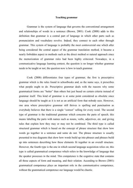 Explicit And Implicit Grammar Teaching Ppt