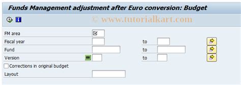 FM W SAP Tcode Adjust Funds Management Budget