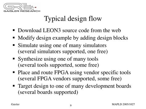 PPT FPGA Design Using The LEON Fault Tolerant Processor Core PowerPoint Presentation ID