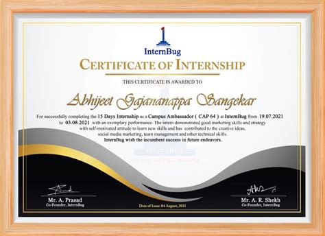 Abhijeet Sangekar On Linkedin Intern Internbug Internship Campusambassador Internships