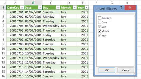 chris webb s bi blog using excel slicers to pass parameters to power