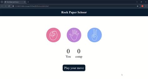 Building Rock Paper Scissors Game Using Html Css And Javascript Krishna Tiwari Posted On