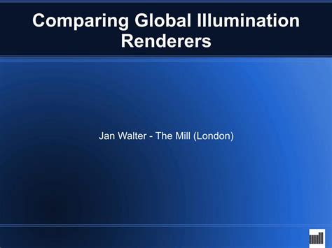 Pdf Comparing Global Illumination Renderers · Radiosity Ld E Purely Diffuse Surfaces Photon