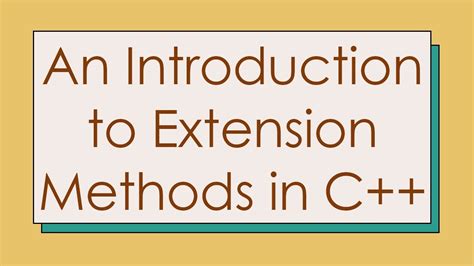 An Introduction To Extension Methods In C Youtube