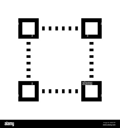 Edit Corner Line Icon Isolated On White Background Black Flat Thin