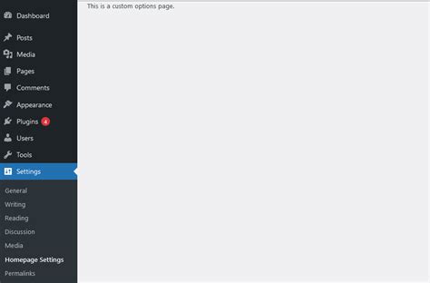 how to create a custom options page in wordpress by your blog coach
