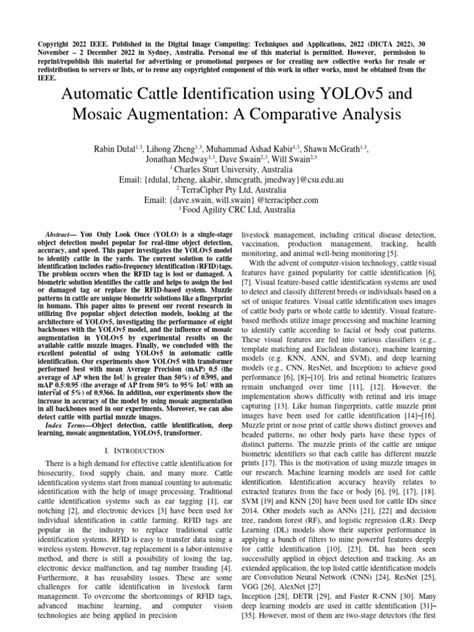 Automatic Cattle Identification Using Yolov5 And M Pdf Deep