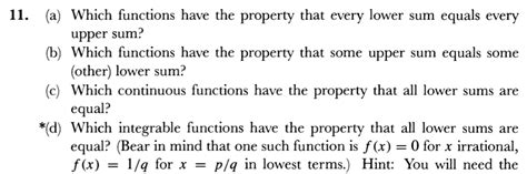 solved 11 a which functions have the property that every