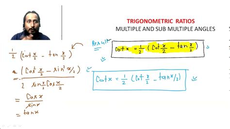trigonometric ratio important results multiple sub multiple angle youtube