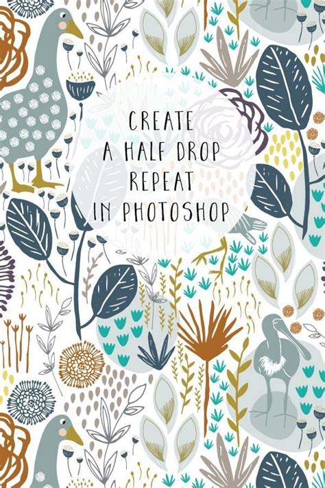 Create A Half Drop Repeat Pattern In Photoshop Tutorial