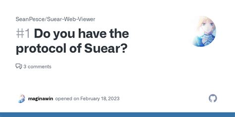 Do You Have The Protocol Of Suear Issue Seanpesce Suear Web Viewer Github