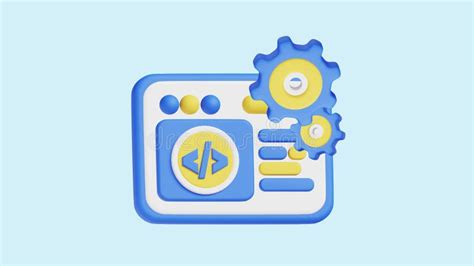 Web Development 3d Icon Ideal For Business Technology Websites Apps