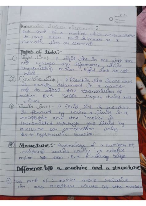 Theory Of Machine B Tech Studocu