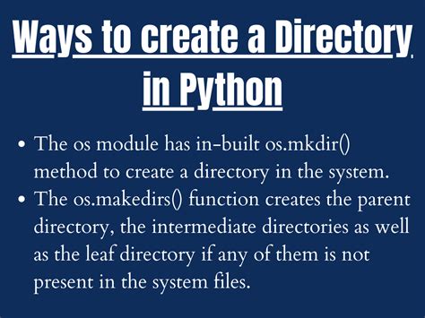 How To Create A Directory In Python Askpython