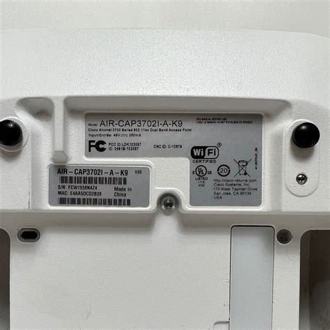 Cisco Air Cap3702i A K9 Aironet Dual Band Wireless Access Point 1300mb Dynamic Computer Surplus