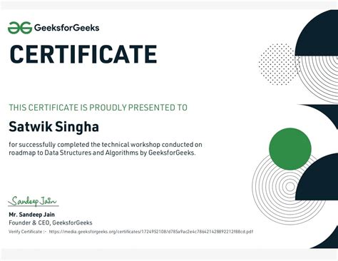 satwik singha on linkedin certificate for successfully completing the