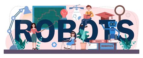 Premium Vector Robots Typographic Header Artificial Intelligence