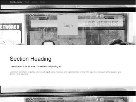 Bootstrap Full Width Template Williamson