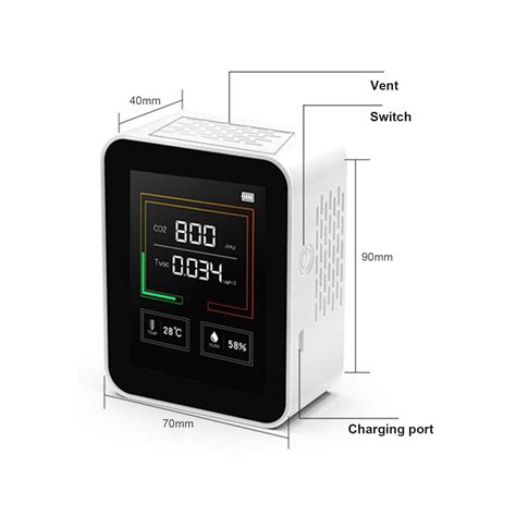 Co2 Concentration Detector Indoor Pollutant Tvoc A Vicedeal