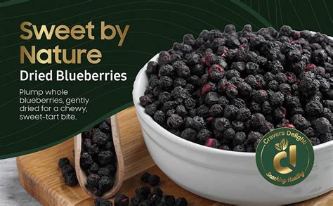 Cravers Delight Dried Blueberries 16 Oz Of Dry Blueberry