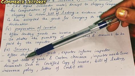 Export Procedure Export And Import Procedures And Documentation