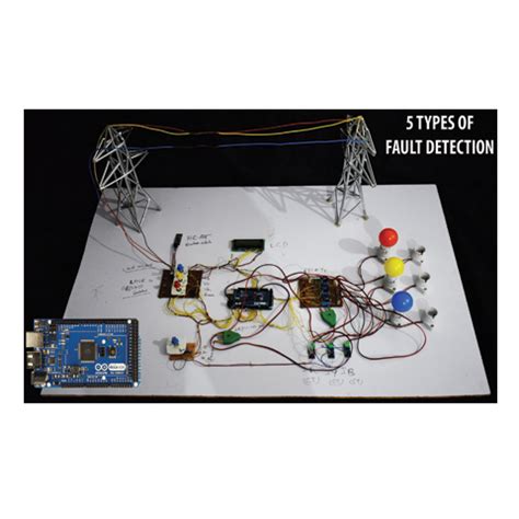 Three Phase Fault Detection System In Transmission System Arduino Mega With GSM Projectronics