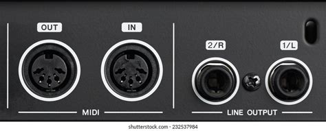 Midi Audio Inputs Outputs Stock Photo Shutterstock